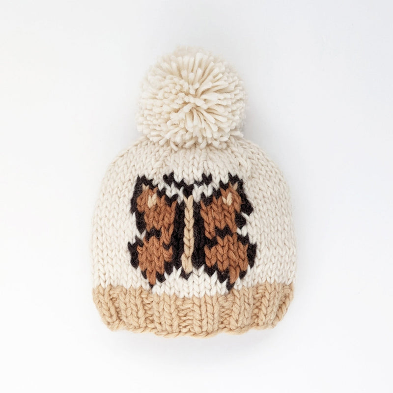 Butterfly Hand Knit Beanie Hat - Huggalugs