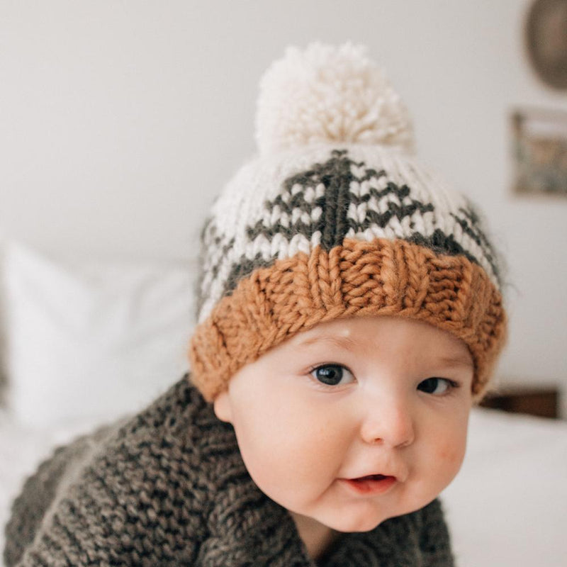Forest Knit Beanie Hat Natural - Huggalugs