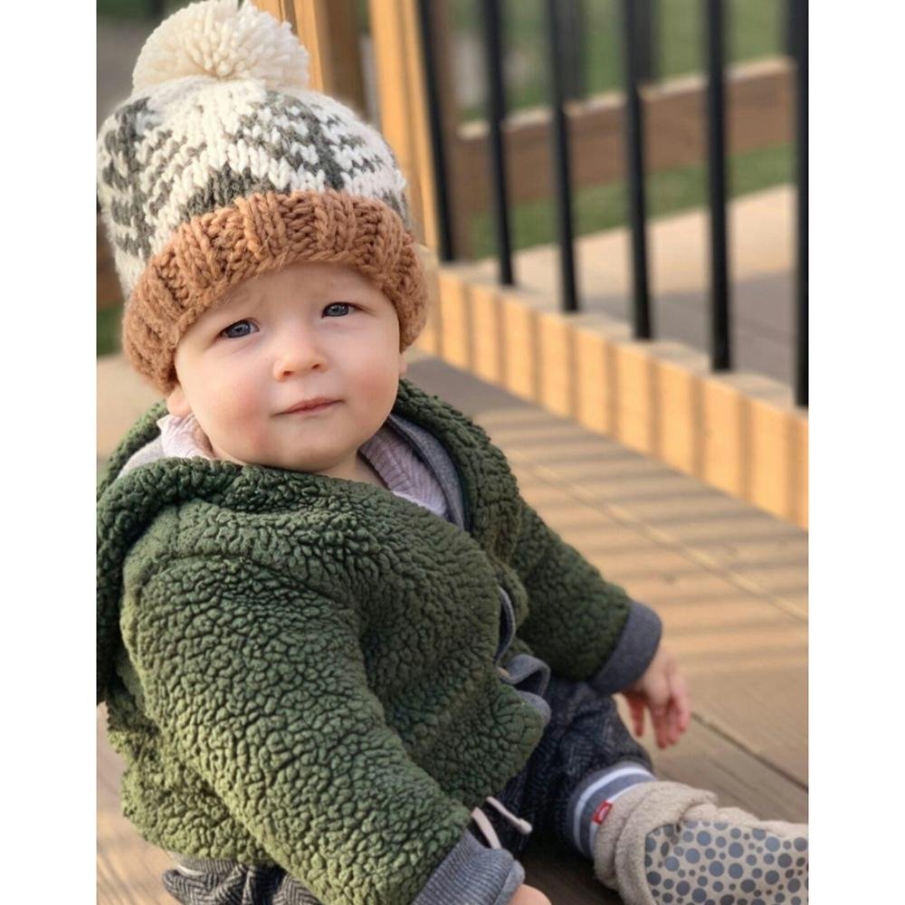 Forest Knit Beanie Hat Natural - Huggalugs