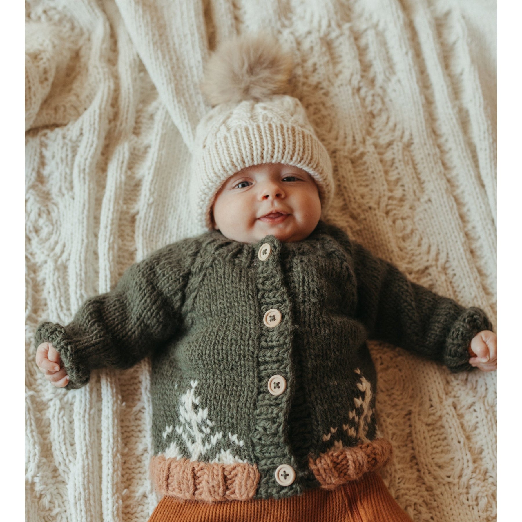 Forest Loden Cardigan Sweater - Huggalugs